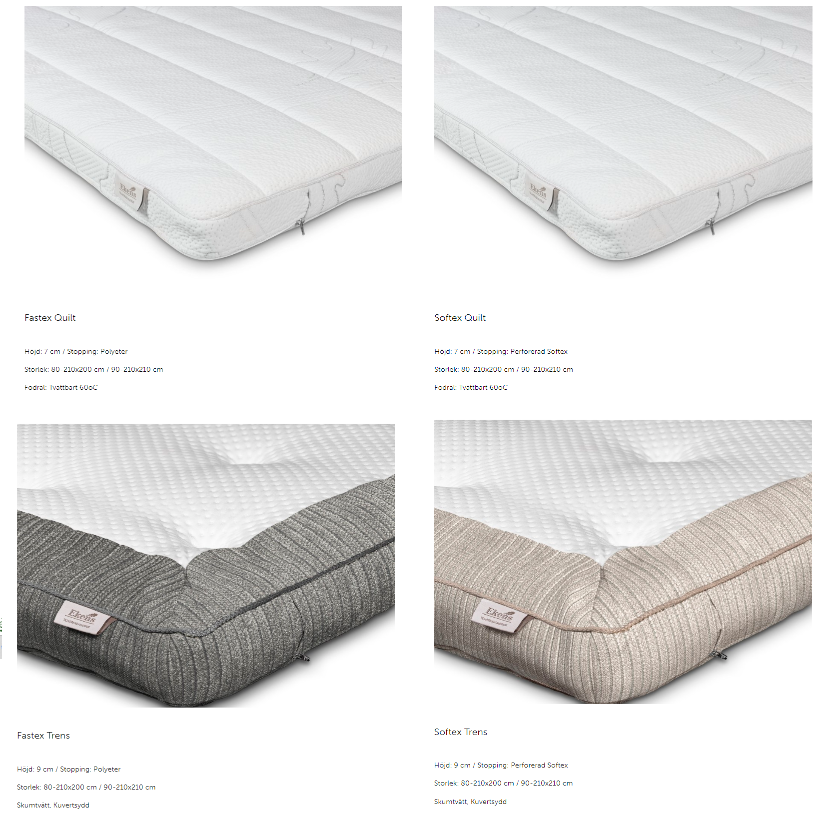 Ekens kontinentalsäng Entré - Element - Essens - Elegans - Stort utbud ...