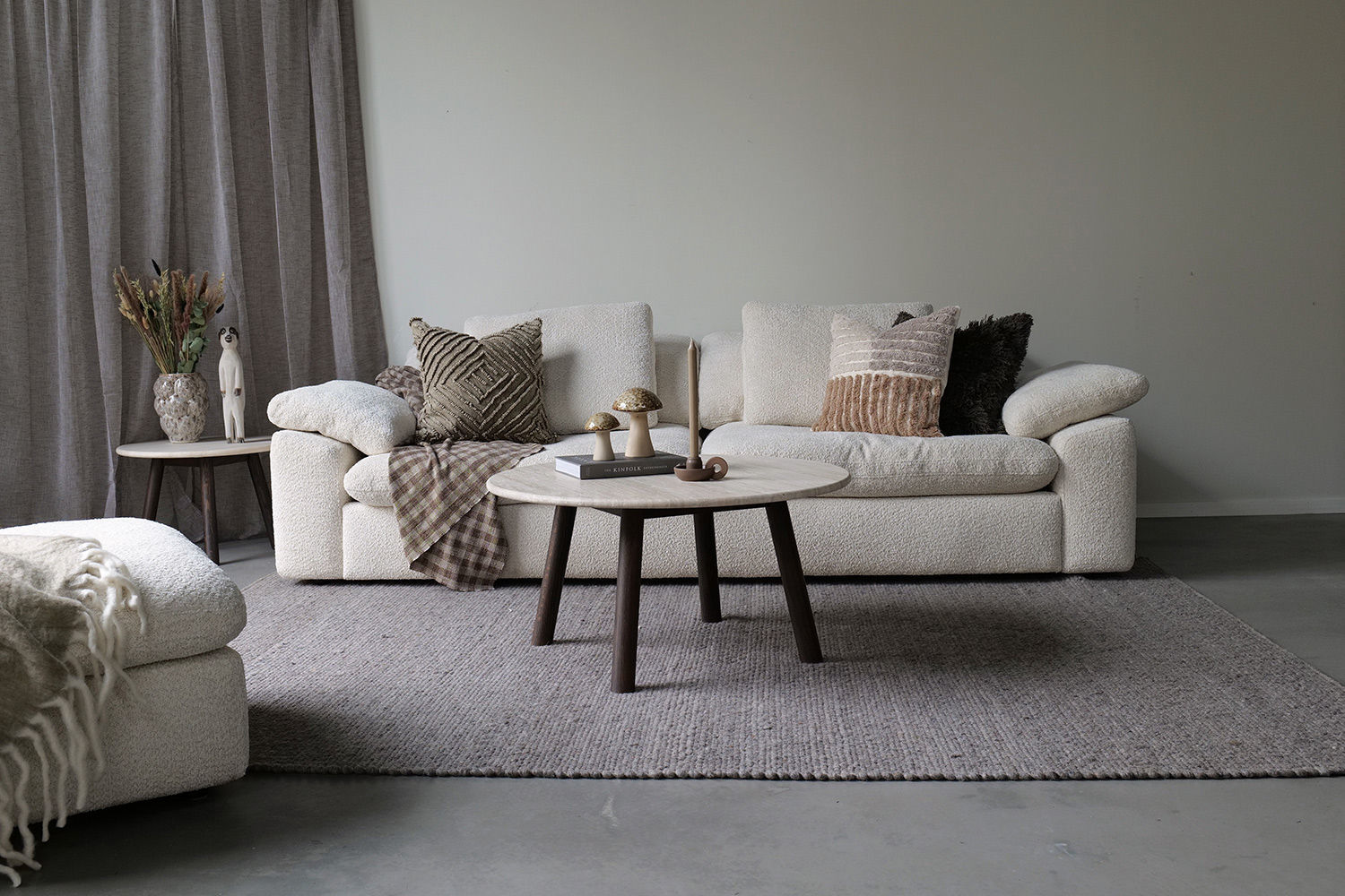 RAWKIN 3,5-sits soffa tyg Anthology 20 cream - Stort utbud hos Em home