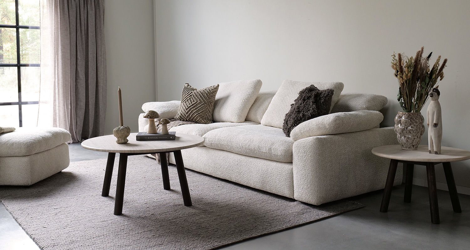 RAWKIN 3,5-sits soffa tyg Anthology 20 cream - Stort utbud hos Em home