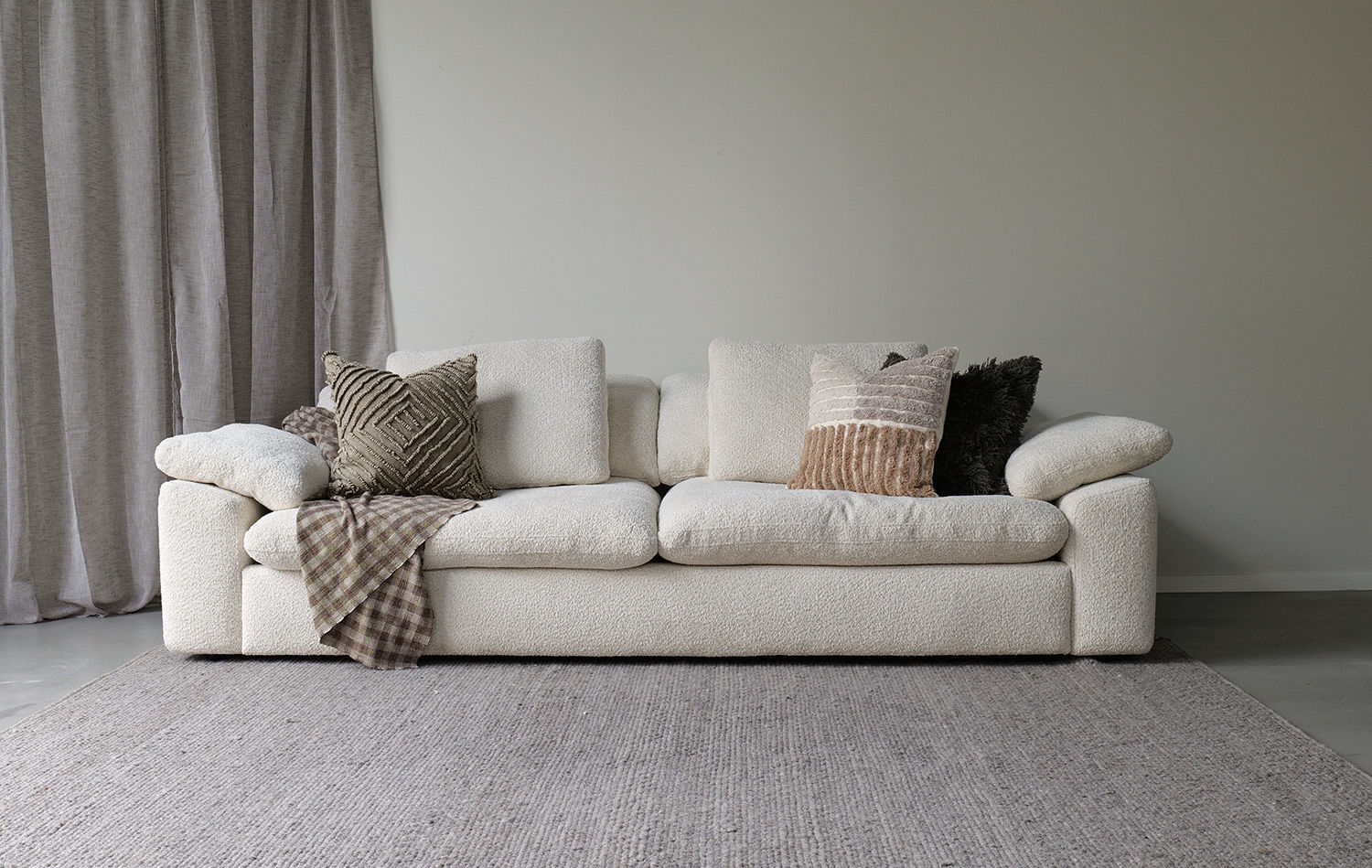 RAWKIN 3,5-sits soffa tyg Anthology 20 cream - Stort utbud hos Em home