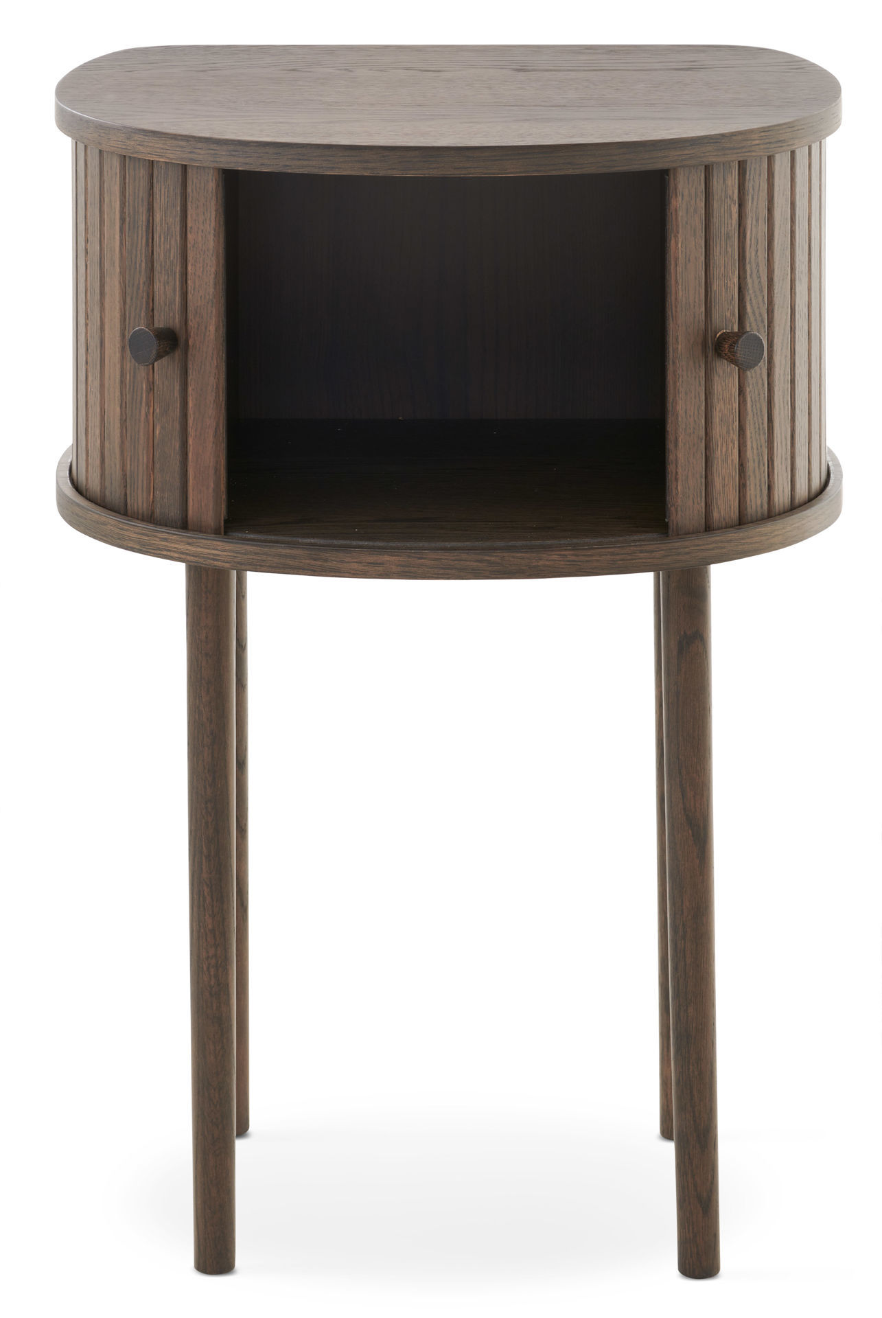 SHIRAZ Sängbord H68 brunlackad ekfanér - Stort utbud hos Em home