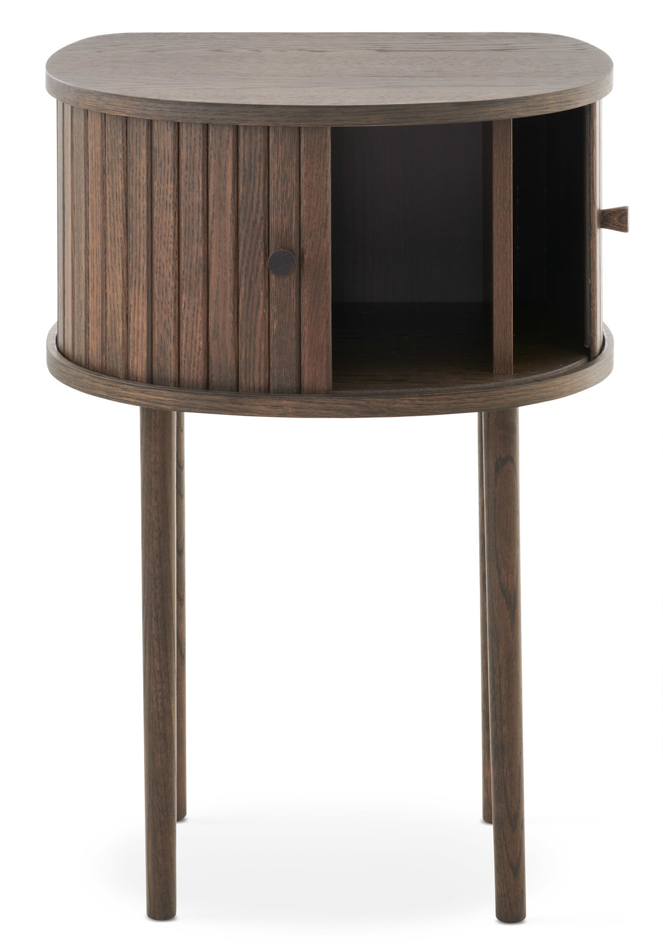 SHIRAZ Sängbord H68 brunlackad ekfanér - Stort utbud hos Em home